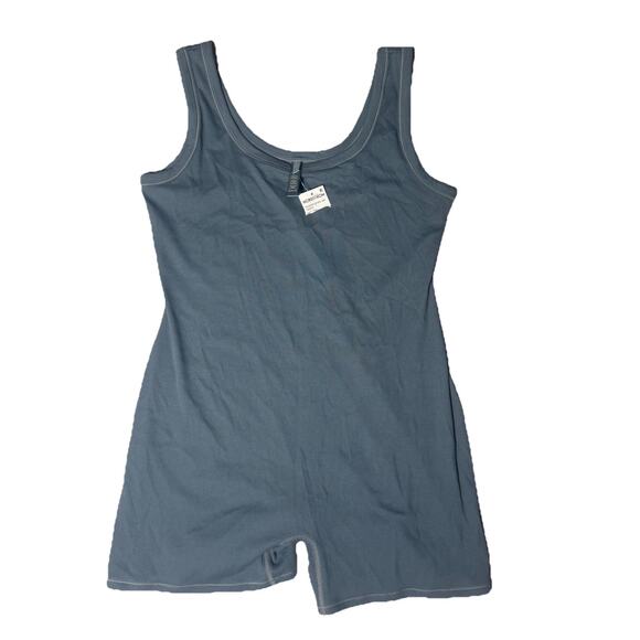 SKIMS | Pants & Jumpsuits | New Skims Greyish Blue Ribbed Rosette ...